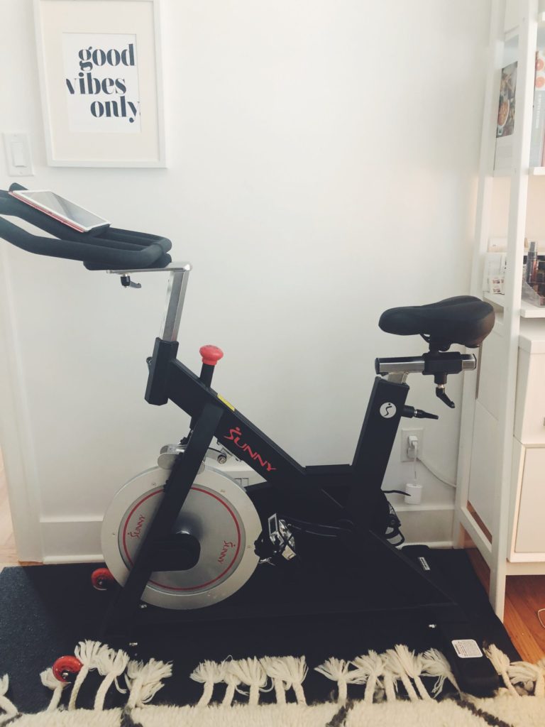 My New Spin Bike & Workout Set-Up at Home (This Bike + The Peloton App ...